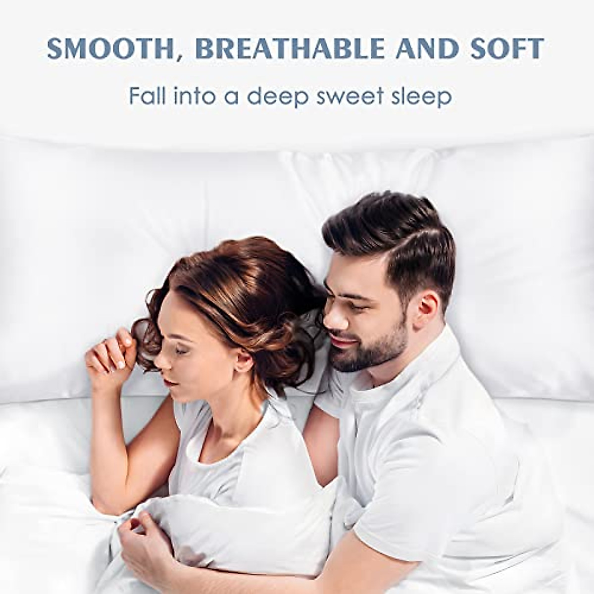 Silk Satin Body Pillow Pillowcase, Silky 20''x54'' Body Long Pillow case for Pregnant Women and Family, Hidden Zipper Closure, White, 1 Pack