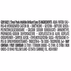 L’Oréal Paris Brilliant Eyes Shimmer Liquid Eye Shadow, Longwearing Lasting Shimmer, Crease Resistant, Flake-Proof, Precision Applicator, Quick Dry, Non-Greasy, Amber Sparkle, 0.1 oz.