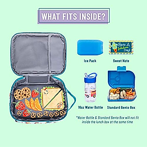 Wildkin Day2Day Kids Lunch Box Bag for Boys & Girls, Perfect for Elementary Lunch Box for Kids, Easy Access Front Pocket, Ideal for Packing Hot or Cold Snacks for School & Travel (Modern Construction)