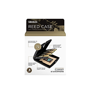 D'Addario D’Addario Woodwinds Multi-Instrument Reed Vitalizer Case - Reed Case with Humidification - Great Clarinet Reed Case or Saxophone Reed Case - Protects Your Reeds - RVCASE04