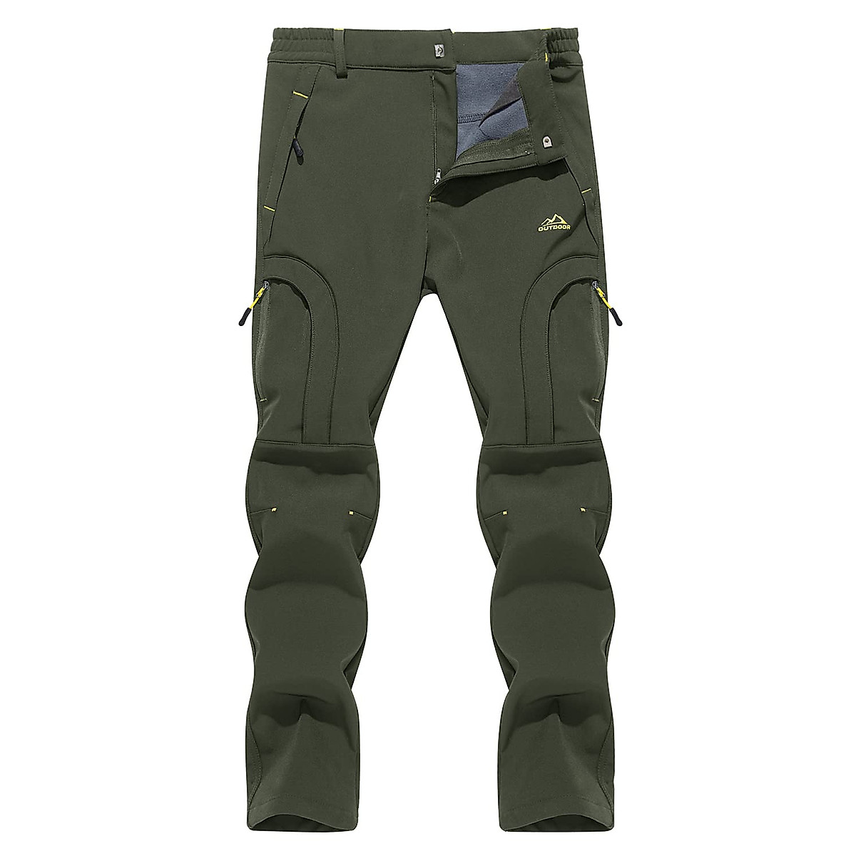 TACVASEN Mens Snow Pants Snowboard Pants Winter Pants Waterproof Pants Ski Pants Outdoor Pants Fleece Pants Skiing Pants