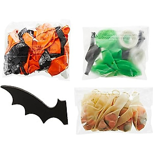 C.R. Gibson CBGM-25325 Halloween Fall Celebration Balloon Garland Arch Kit, 16 Foot Arch, Multicolor, 60pcs