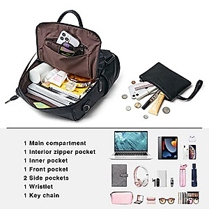 tiamyi Backpack Purse for Women Fashion Convertible Shoulder Bags Casual College Anti-Theft Daypack Wristlet with Tassel