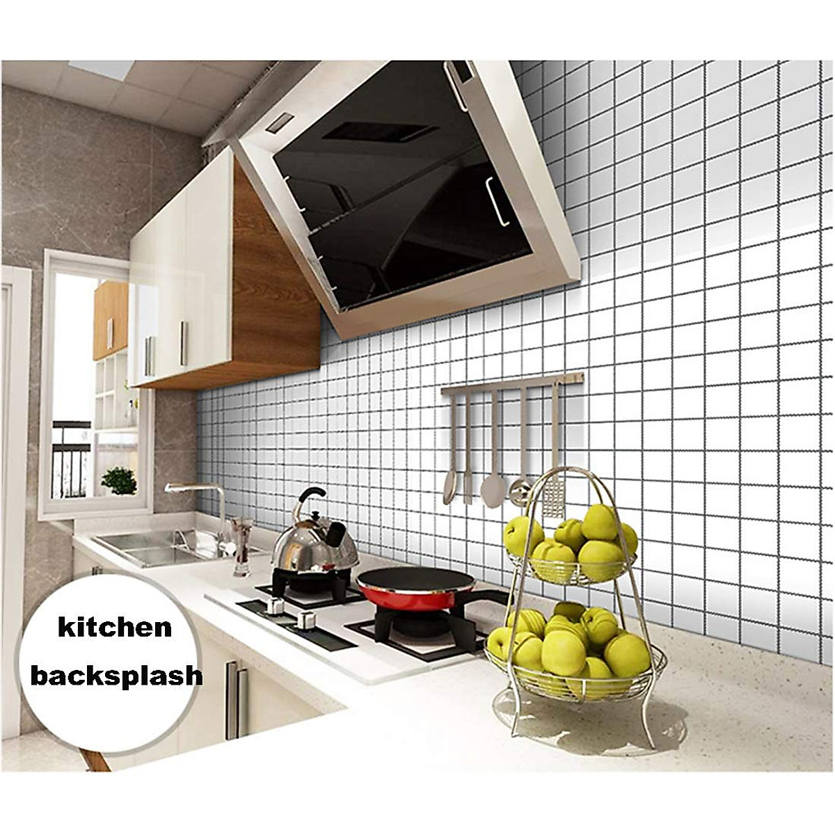 Self Adhesive Plaid Pattern Decorative Vinyl Contact Paper Drawer Shelf Liner for Cabinets Dresser Counter Wall Arts and Crafts Decor (24" Wx117 L)