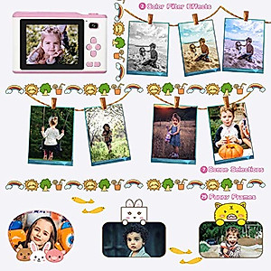 LKYBOA Child Camera - Kids Digital Cameras for Boys Girls Gifts HD Screen Video Camera for Kids Shockproof Children Selfie Toy