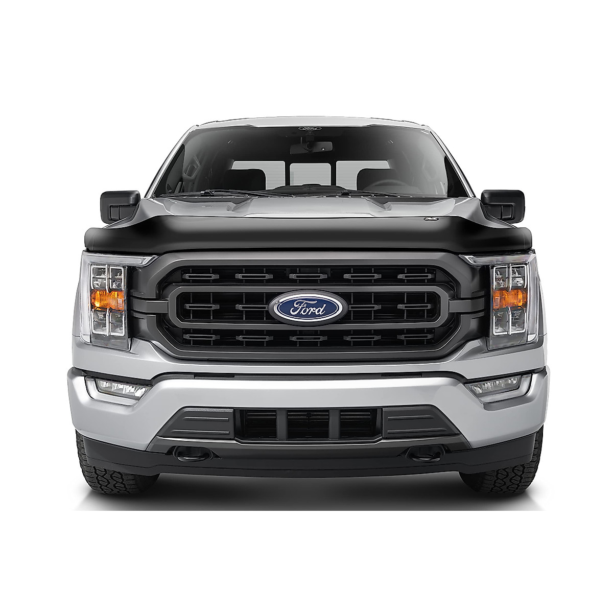 Auto Ventshade [AVS] Bugflector Hood Shield | 2015 - 2020 Ford F - 150 (Excludes Raptor), High Profile, Smoke, 1 pc. | 23243