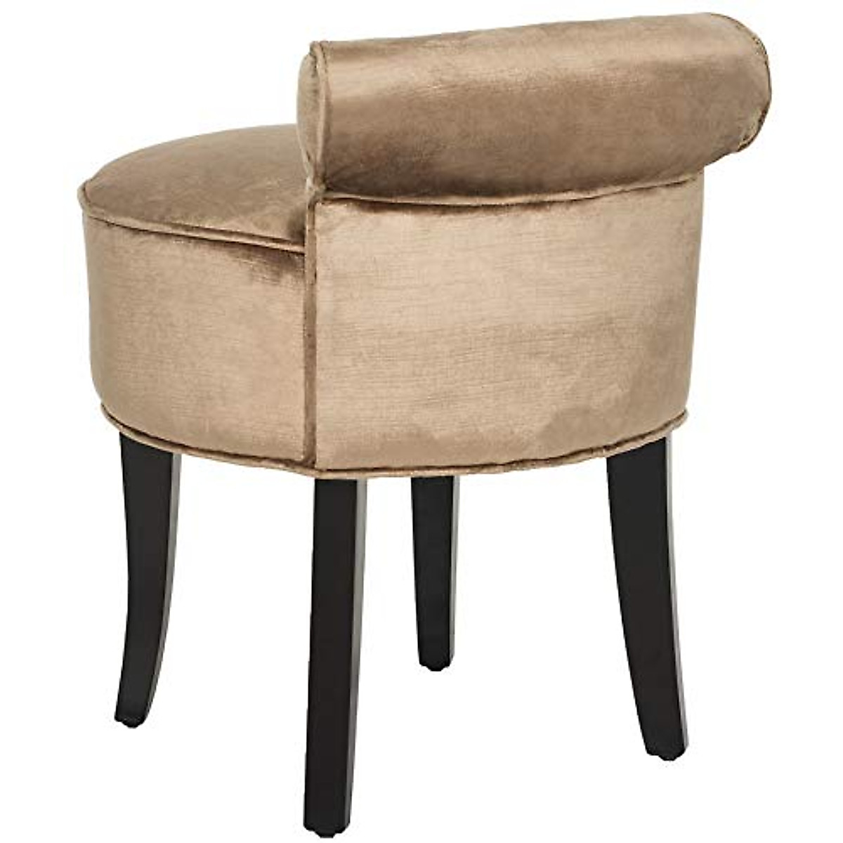Safavieh Home Collection Georgia Burnt Orange and Distressed Grey Petite Vanity Stool