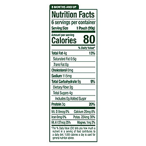 Sprout Organic Baby Food, Stage 2 Pouches, Homestyle Vegetables and Pear with Chicken Broth, 3.5 Oz Purees (Pack of 12)