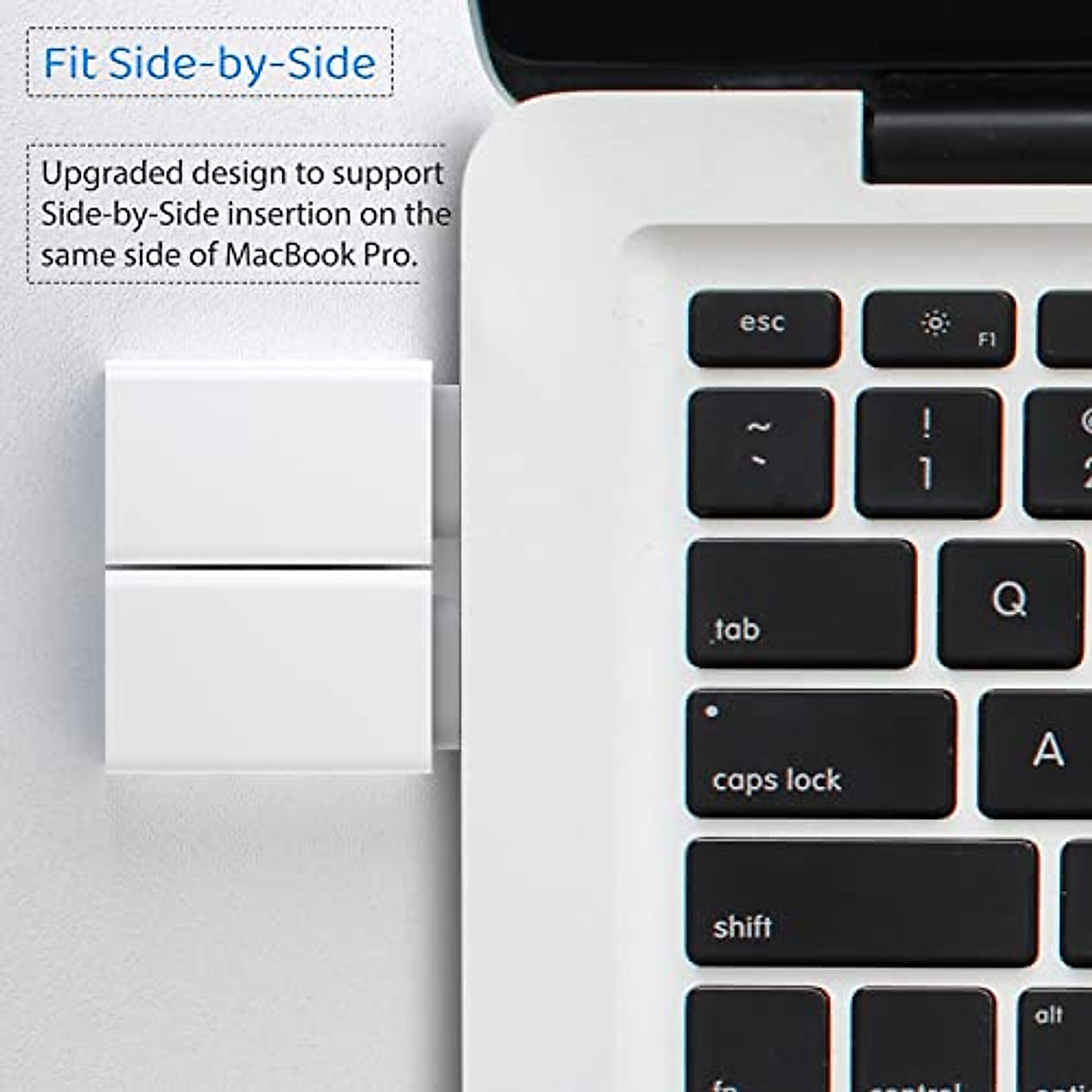 USB C to USB Adapter Pack-2,USB-C Male to USB 3.0 Female Adapter for MacBook Pro 2021/2020 iMac iPad Pro/Mini 6 Pixel 6 5 4 XL USB C Wall Plug Charger and Any Type C or Thunderbolt 4/3 Devices,White