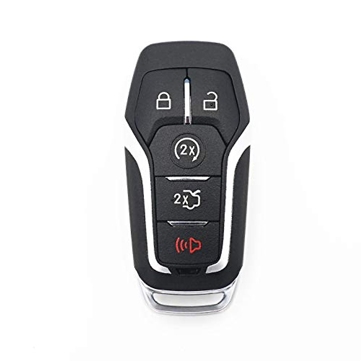 WFMJ for 2015 2016 2017 Ford Edge Explorer Mustang Fusion Edge Keyless Entry 5 Buttons Remote Smart Key Case Shell Fob
