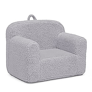 Delta Children Cozee Sherpa Chair, Grey