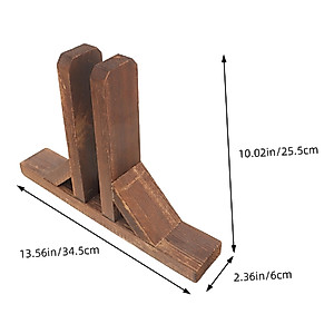 SEWOART Solid Wood Screen Base Fences Thickened Divider Base Screen Divider Feet Room Dividers Stand Wear-Resistant Divider Bracket Room Screen Clips Room Divider Stand Fence Base Wooden