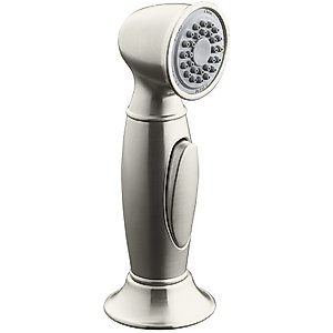 KOHLER K-10101-BN Accent Sidespray Faucet, Vibrant Brushed Nickel, 1-5/8" x 1-3/4" x 5-3/4"