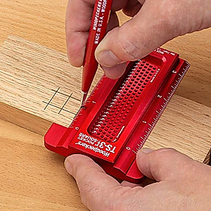 Woodpeckers Pocket T-Square Set, Inch, with Rack-It Mount