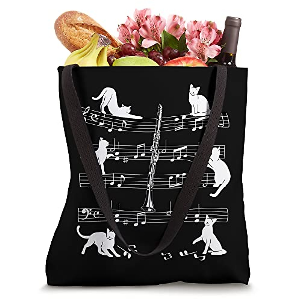 Clarinetist Cats for Cat loving Clarinet player Tote Bag