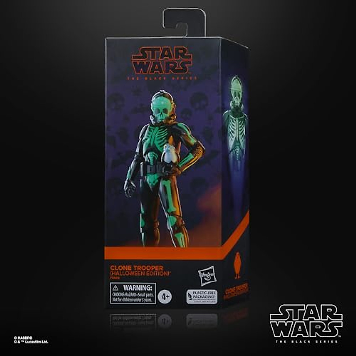 STAR WARS The Black Series Clone Trooper (Halloween Edition) and PORG Toys, 6-Inch-Scale Holiday-Themed Collectible Figures, Ages 4 and Up