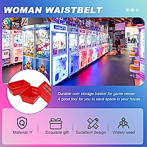 Toyvian 7pcs Plastic Coin Storage Baskets Decorative Desktop Basket Sundries Organizer