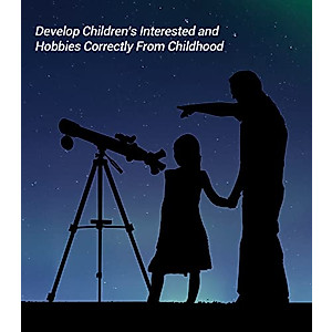 [2023 Upgraded] Telescopes for Adults Astronomy, 70mm Aperture 700mm AZ Mount Astronomical Refracting HD Telescope for Kids Beginners Telescope with Adjustable Tripod, Nylon Bag, Phone Adapter