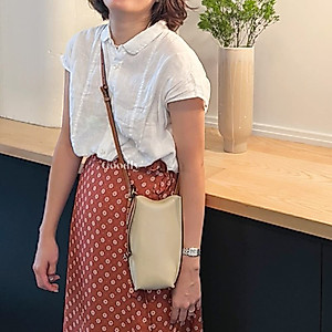 Genuine Leather Phone Wallet Crossbody Purse/Premium Leather Small Shoulder Bag Cell Phone Wallet Purses and Handbags