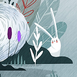 8x10 Fantasy Nordic Art Print Bulgaria Fantasy Folk Wall Design Yeti Meditation Studio Ghibli Animal Cute Nature Travel Illustration Scandinavian Art Whimsical Animal Sunrise Monster Art Nursery Decor