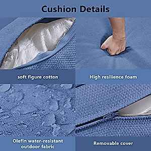 Belord Outdoor Loveseat Small Patio Furniture 2 Seater Sofa Brown Wicker Couch Rattan Settee for Single-Family House