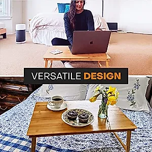 Emerging Green - Tray Table for Bed Or Chair to Eat| Lap Desk with Legs | Low Table for Sitting On The Floor | Folding Table