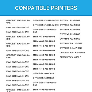 LD Remanufactured Replacement for HP C2P07AN / 62XL High Yield Color Ink Cartridge for HP Envy 5640, 5642, 5643, 5644, 5646, 5660, 7640, 7645, OfficeJet 5740, 5742, 5745, 200, 250