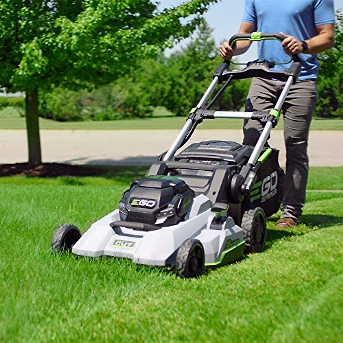 EGO Power+ LM2130SP 21-Inch 56-Volt Cordless Select Cut Lawn Mower with Touch Drive Self-Propelled Technology Battery and Charger Not Included