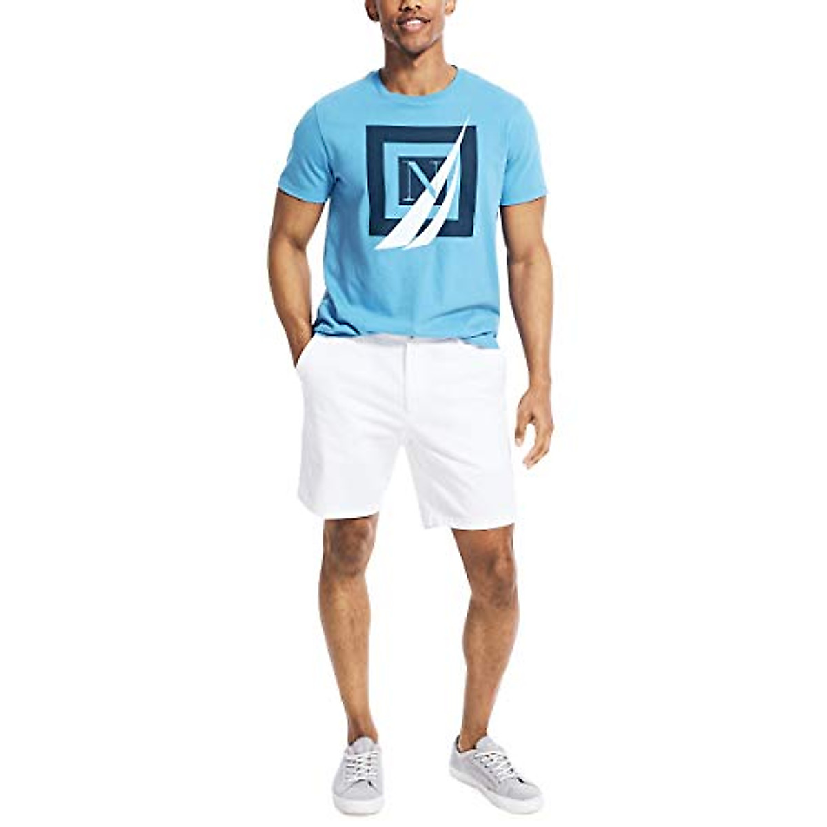 Nautica Men's Short Sleeve 100% Cotton Nautical Series Graphic Tee, Regatta, XX-Large