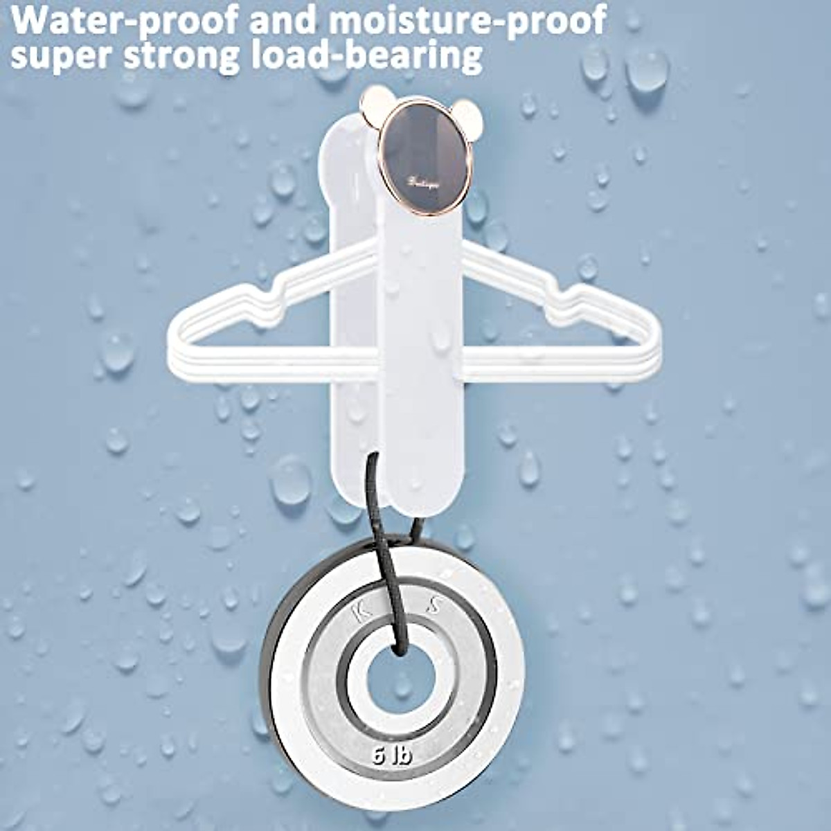 Hanger Organizer Stacker,Wall Mounted Stretchable Clothes Hanger Holder Organizer,Hanger Storage Rack (White)