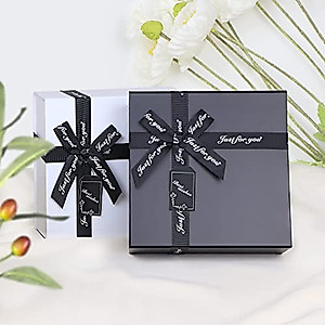 JiaWei Gift Box 8.2x7.5x3.5 Inches, Halloween Thanksgiving Christmas Children's Day, Magnetic Gift Box, Collapsible Bridesmaid Proposal Box, Decorative Gift Box for Present, Wedding,Christmas