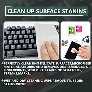 Keyboard Cleaner kit,Computer Cleaning kit,Mechanical Keyboard Cleaning kit,Anti-Static Brush,Small Cleaning Brush, Cleaning kit Compatible Laptop/PC/Computer/Keyboard/Laptop/Camera/Phone/Earbud