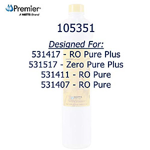 Watts Premier 105351 RO Pure Carbon Pre-Filter, Yellow