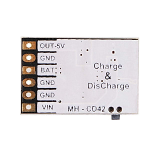 6pcs 2A 5V Charge Discharge Integrated Module 3.7V 4.2V for 18650 Lithium Battery Charging Boost Mobile Power Protection PCB Board Module