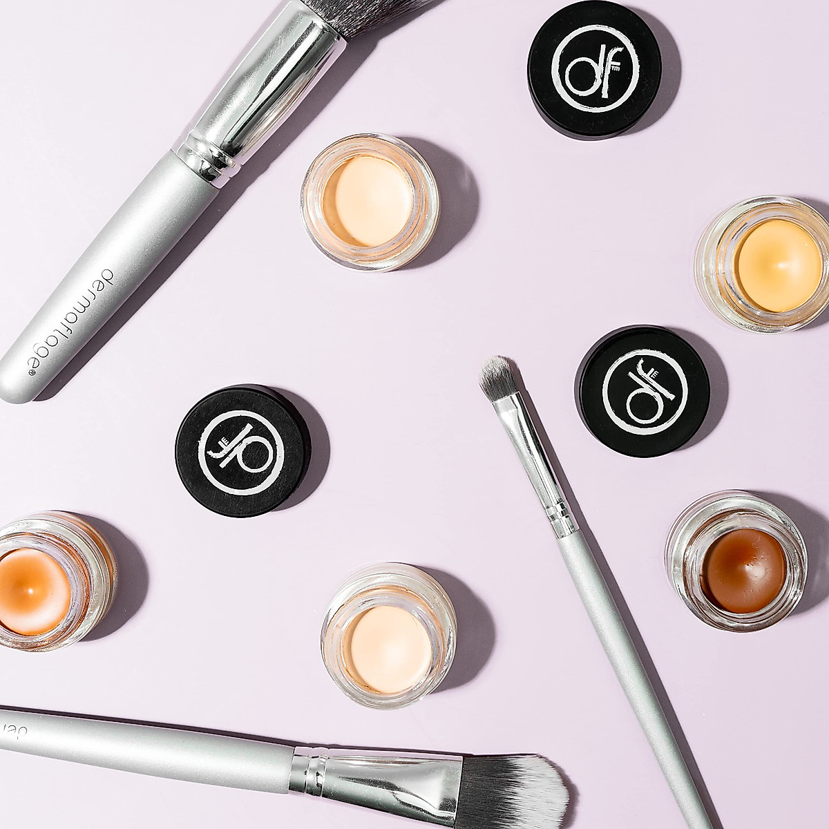 Dermaflage Waterproof Cream Concealer- Full Coverage Makeup - Used by Hollywood Pros- Long-Lasting, Matte Finish for Face & Body - Covers Dark Circles (Fair)