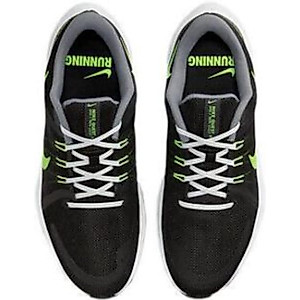 Nike Men's Quest 4 Platform Running Shoes, Black/Volt-Dk Smoke Grey, 10.5 M US