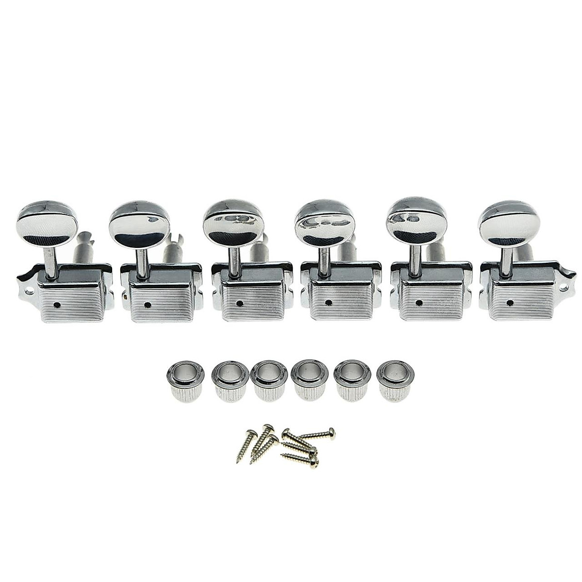 Dopro Chrome Split Shaft Vintage Guitar Tuning Keys Pegs Guitar Tuners Machine Heads for Strat Tele