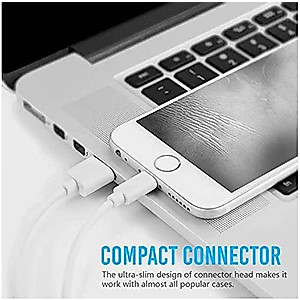 AUNC iPhone Charger 4PACK 3/3/6/6Feet Long USB Charging Cable High Speed Connector Data Sync Transfer Cord Compatible with iPhone Xs Max/X/8/7/Plus/6S/6/SE/5S iPad