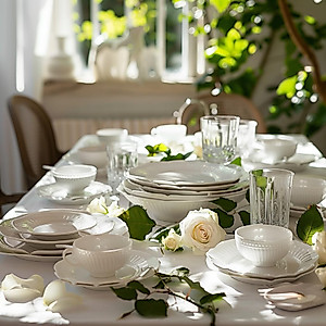 Oning 2 QT Mix Dried Bio Flower Rose Petals Confetti, 20+ Cups of Ivory White Roses & Eucalyptus Leaves, Real Petals for Wedding Parties Romantic Gifts, Flower Girl Bridal