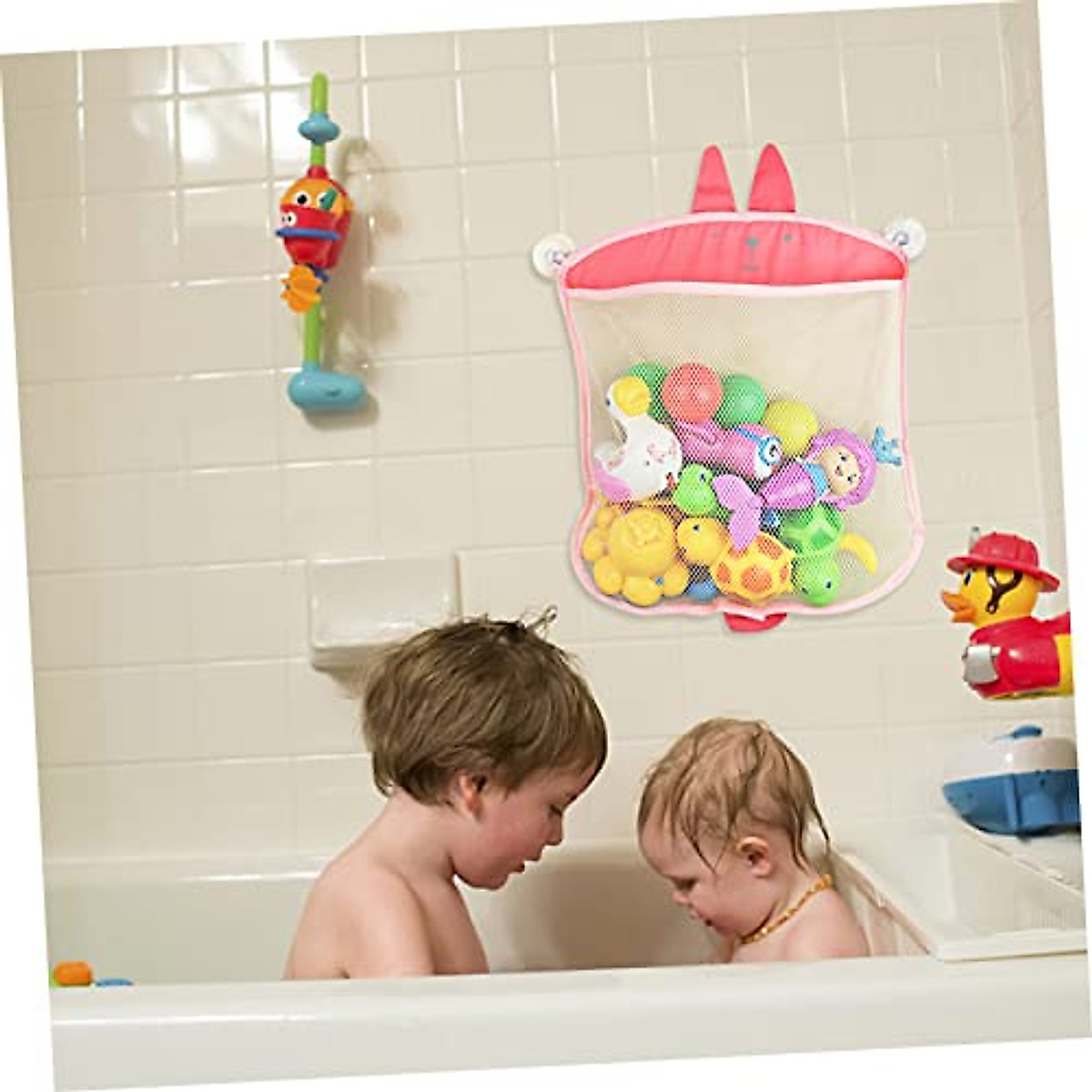 Cabilock 3pcs Retractable Torch Mesh Organizer Bags Storage Tub Bathtub for Baby Bath Net Bags Bath Organizer Storage Organizer Bath Mesh Bag Shower Mesh Bags Bath Bags Storage