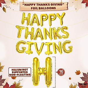 KatchOn, Happy Thanksgiving Balloons Arch - Pack of 34 | Fall Balloon Arch Kit for Thanksgiving Arch Decor | Thanksgiving Balloon Arch Kit for Thanksgiving Party Decorations | Fall Party Decorations