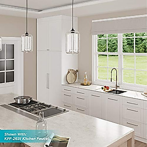 Kraus KWU110-32 Kore inch Undermount 16 Gauge Single Bowl Stainless Steel Kitchen Integrated Ledge and Accessories (Pack of 5), 32 Inch, 32"-Workstation Sink