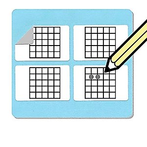Guitar Chord Diagram & Fingering Sticker Set (250 Pack) Amazing Tool for Teachers and Students