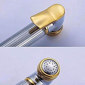 JIYTG Toilet Brush Bidet Sprayer Kit Hand Held Shower Bidet Tap Spray Booster Toilet Bidet Shower Spray Gun