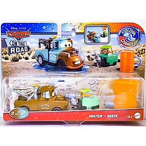 Disney Cars Toys Color Changers 2022 Cars On The Road Mater with Pitty
