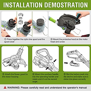 WORKPRO 20V Cordless String Trimmer/Edger, 12-inch, with 2Ah Lithium-Ion Battery, 1 Hour Quick Charger, 16.4ft Trimmer Line Included