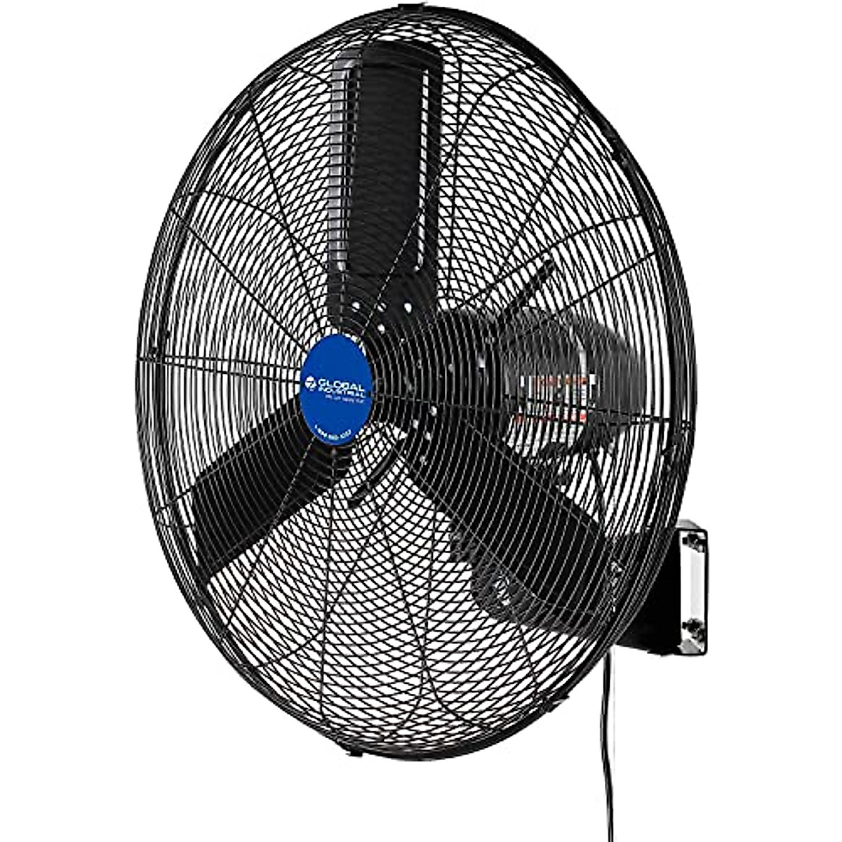 Global Industrial Outdoor Oscillating Wall Mounted Fan, 24" Diameter, 3/10HP, 7700CFM
