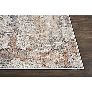 Nourison Rustic Textures Rustic Beige/Grey 9'3" x 12'9" Area -Rug, Easy -Cleaning, Non Shedding, Bed Room, Living Room, Dining Room, Kitchen (9x13)