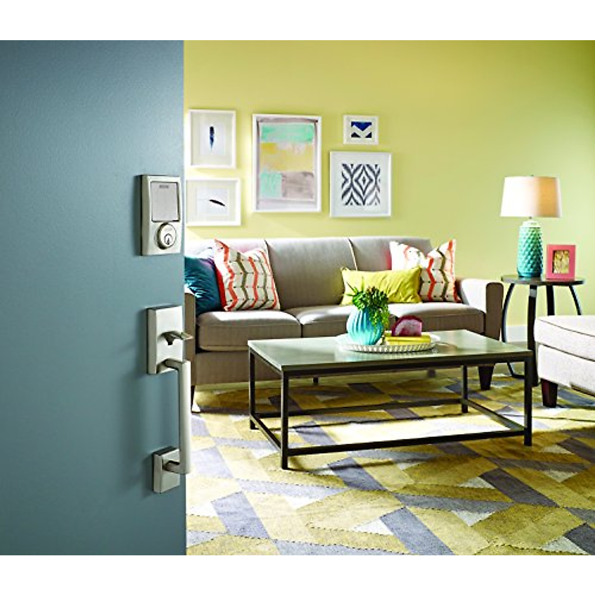 SCHLAGE Sense Smart Deadbolt with Century Trim in Satin Nickel (BE479 CEN 619)