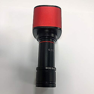 HAYEAR 16MP 1080P HDMI Industry Camera 0.5X Reduction Eyepiece Lens 23.2mm Mounting with 30mm 30.5mm Ring Adapter Apply for Stereo Biological Microscope